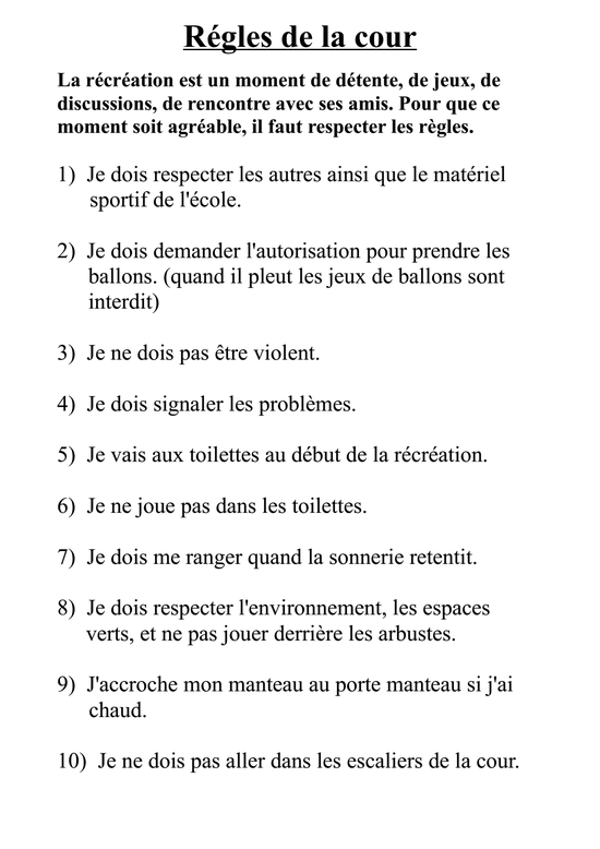 Ecole élémentaire Gabriel Péri - Dans la cour de récréation